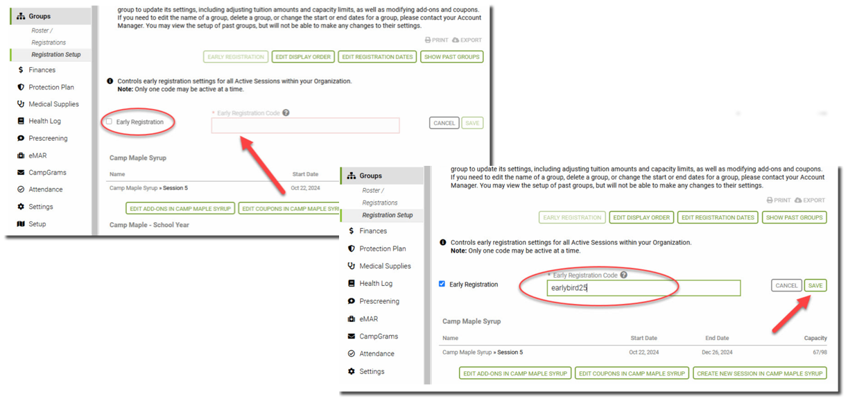 Early Registration – DocNetwork Help Center