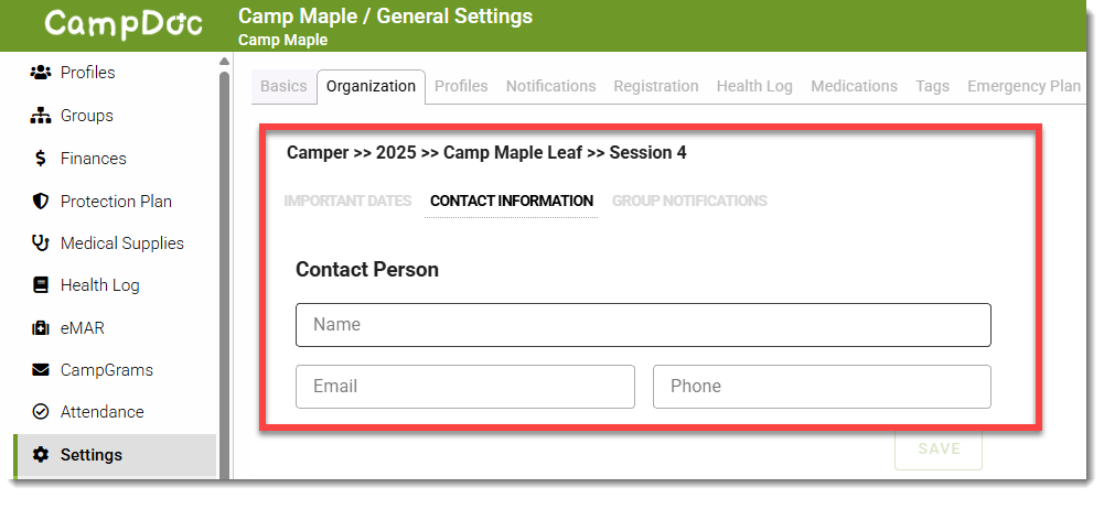 Group Settings – DocNetwork Help Center