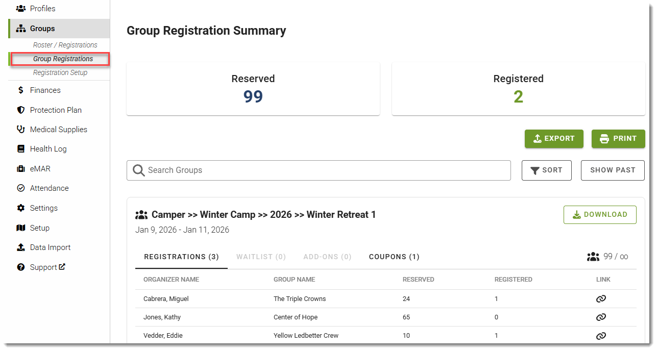 Group Registration – DocNetwork Help Center