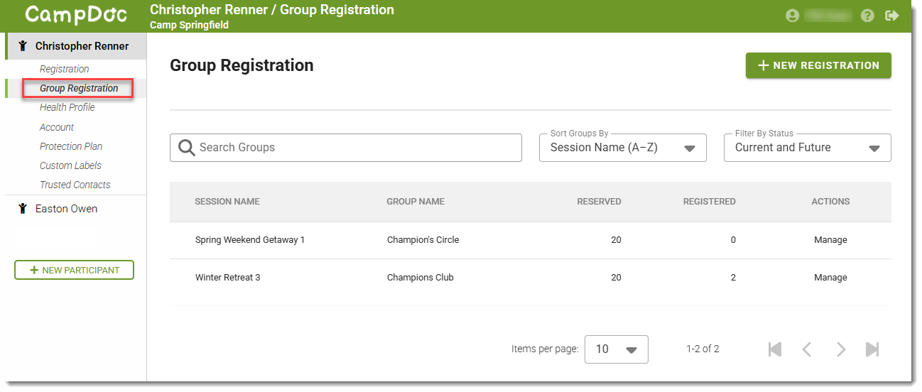 Group Registration: Organizer's Quick Guide – DocNetwork Help Center